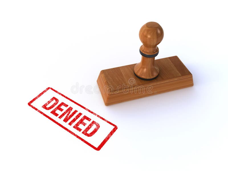 Stamp Denied stock illustration. Illustration of rubber - 11756239