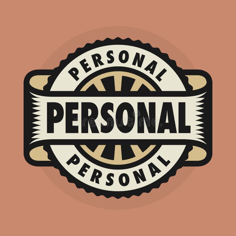 Stamp or Emblem with Text Personal Stock Vector - Illustration of area ...