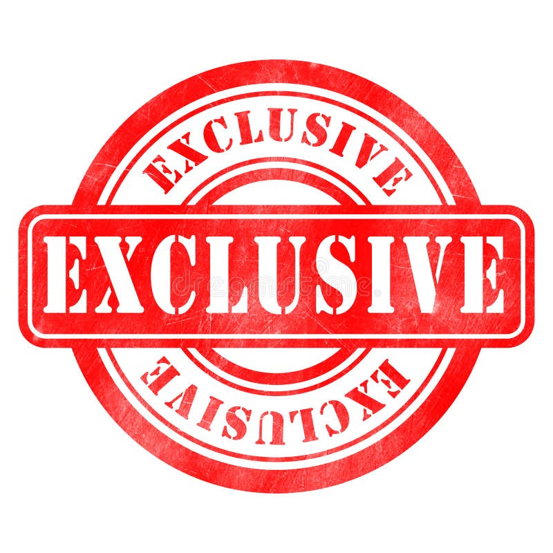 Stamp of Exclusive stock illustration. Illustration of product - 37556577