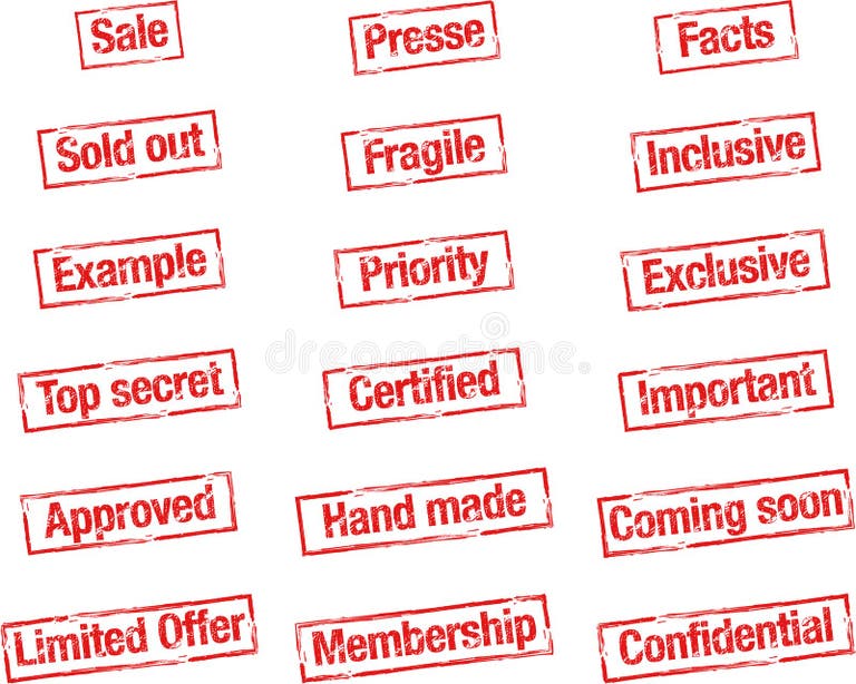 General Rubber Stamps Stock Illustrations – 91 General Rubber Stamps ...