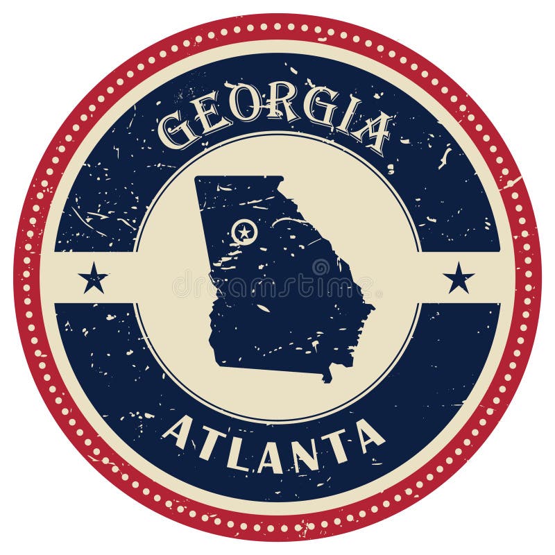 Georgia State. Vector Illustration Decorative Design Stock Vector ...