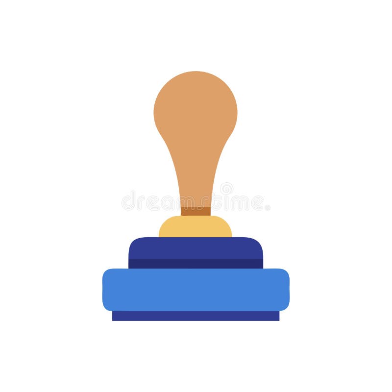 Stamp Icon for Certification and Approval Stock Photo - Illustration of ...
