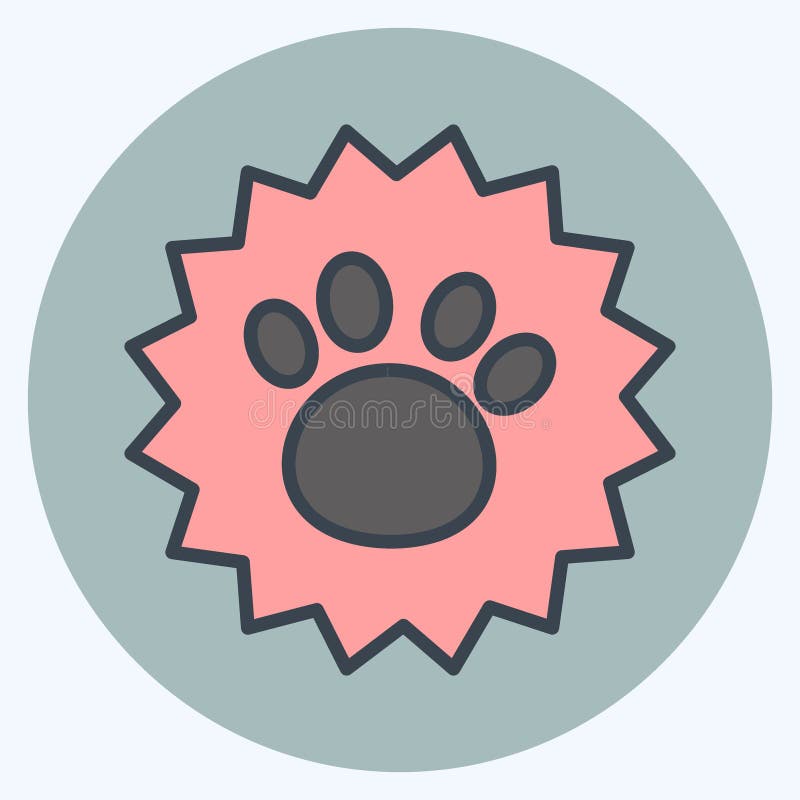 Stamp Icon in Trendy Color Mate Style Isolated on Soft Blue Background ...