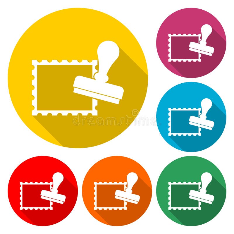 Stamp Icon Vector Illustration Stock Vector - Illustration of handle ...
