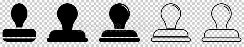 Stamp icons stock vector. Illustration of business, stamper - 286805876