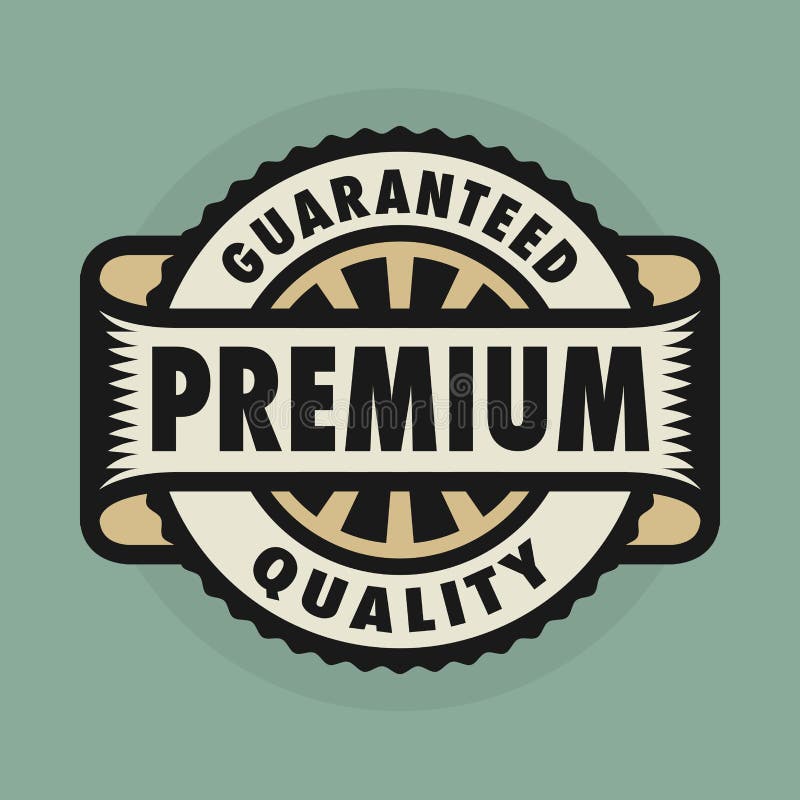 Guaranteed Premium Quality Product, Designed Label Stock Vector ...