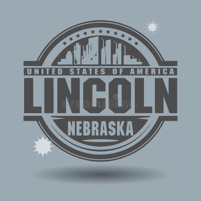 Stamp or Label with Text Lincoln, Nebraska Inside Stock Vector ...