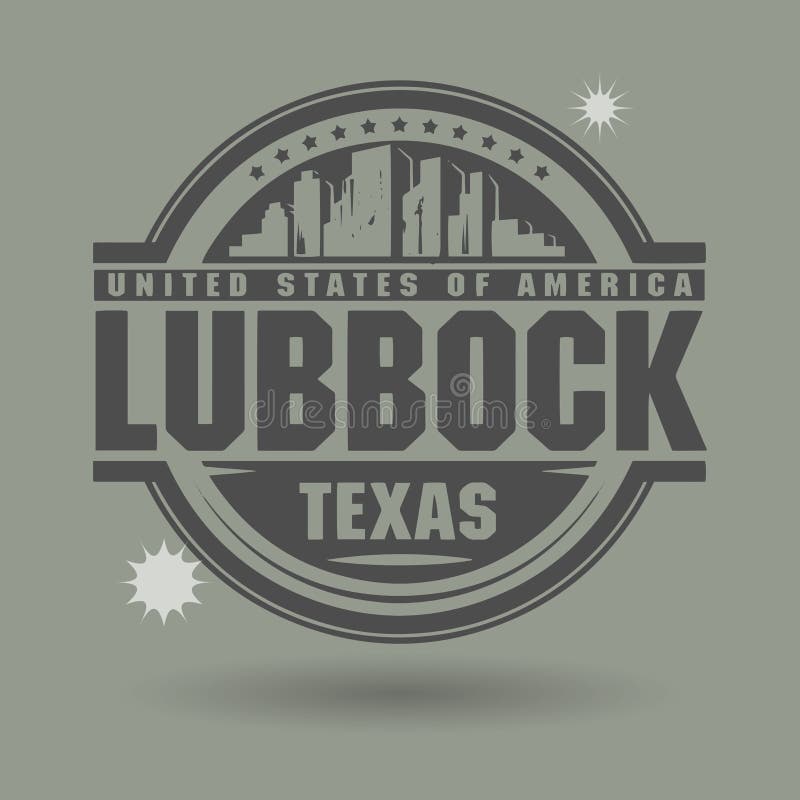 Stamp or Label with Text Lubbock, Texas Inside Stock Vector ...