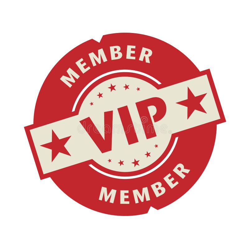 Stamp or Label with the Text VIP Member Stock Vector - Illustration of ...
