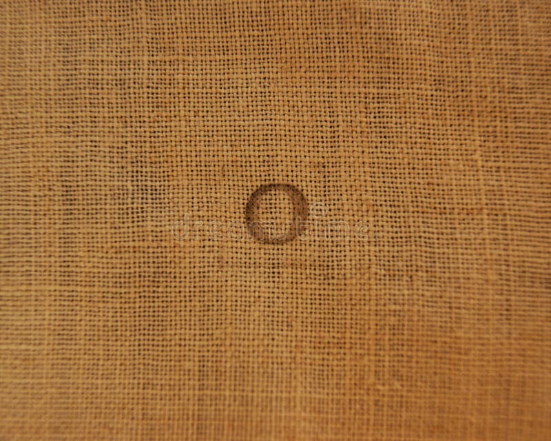 Stamp Letters on Linen Fabric. Letter O. Stock Image - Image of ...