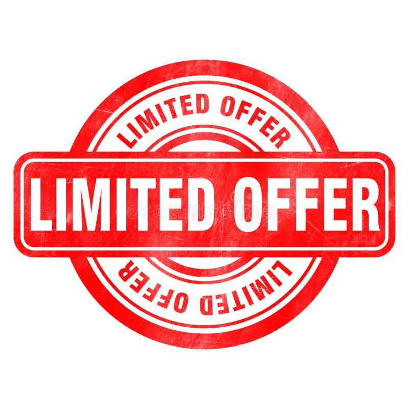 Stamp of Limited offer stock illustration. Illustration of offer - 37556751