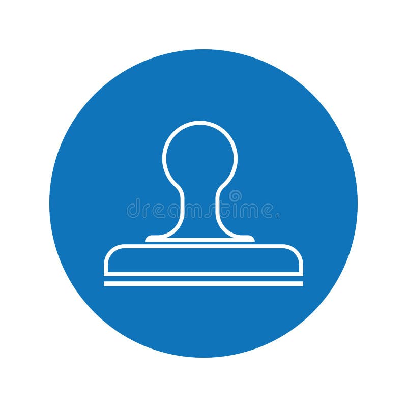 Stamp stock illustration. Illustration of symbol, approval - 207161421