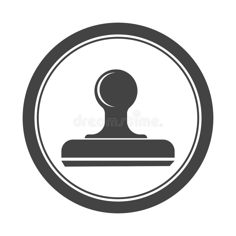 Stamp stock illustration. Illustration of seal, hand - 206176185
