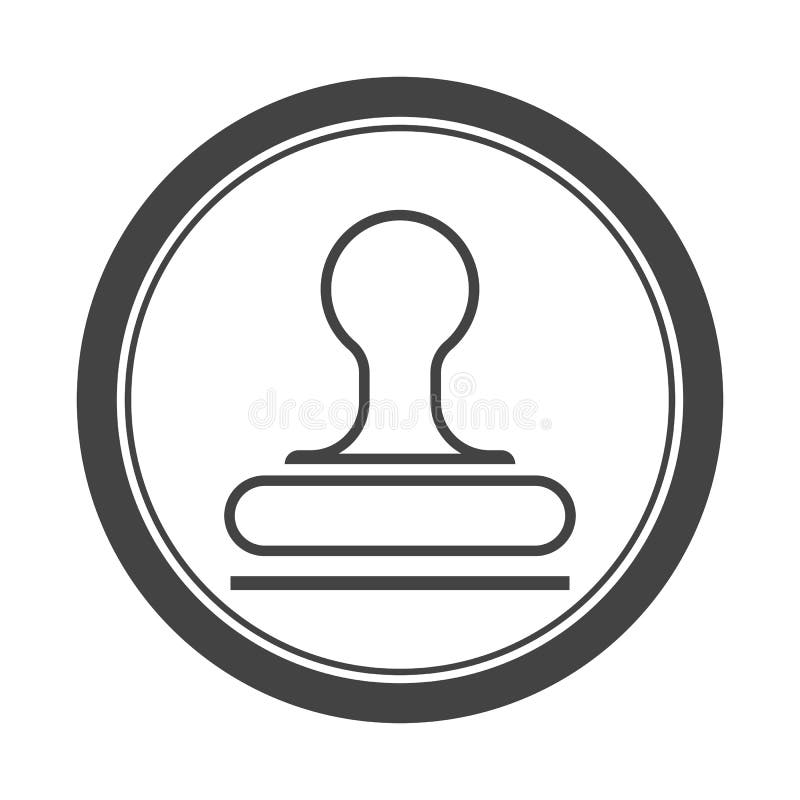 Stamp stock illustration. Illustration of symbol, document - 206176200