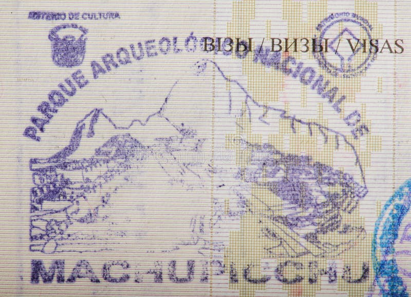 Stamp of machu picchu stock image. Image of document - 162662837