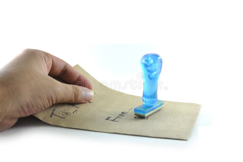 Stamp mail stock image. Image of physical, seal, pressure - 19842749