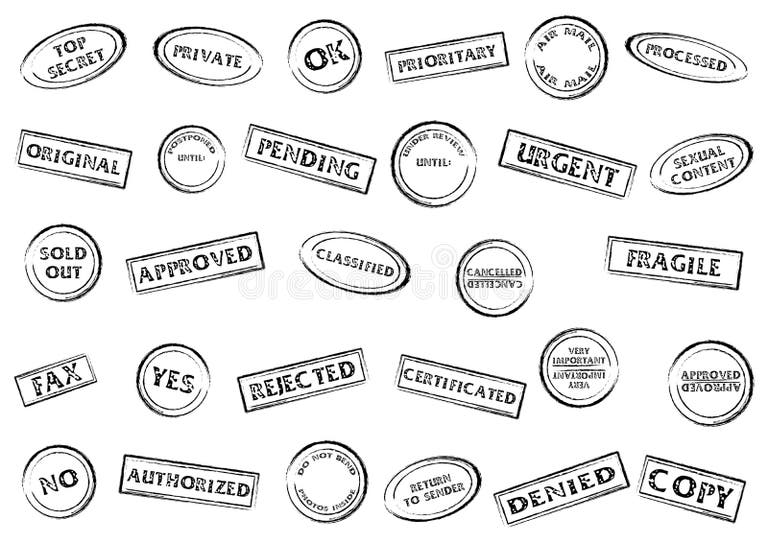 Processed Stamp Stock Illustrations – 338 Processed Stamp Stock ...