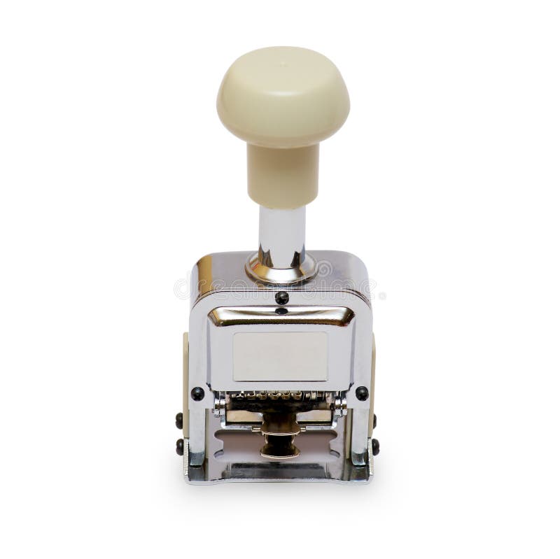 Stamp for numbering stock image. Image of stamp, equipment - 19444905