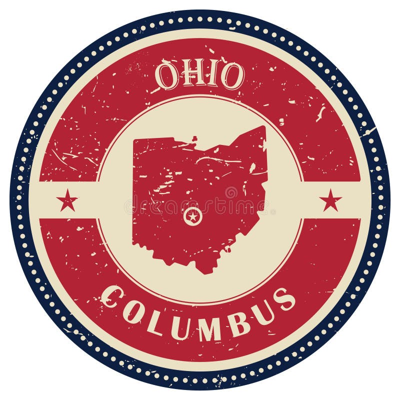 Stamp of Ohio State. Vector Illustration Decorative Design Stock Vector ...