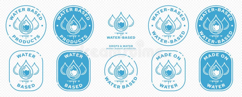 Stamp package water based stock vector. Illustration of informative ...