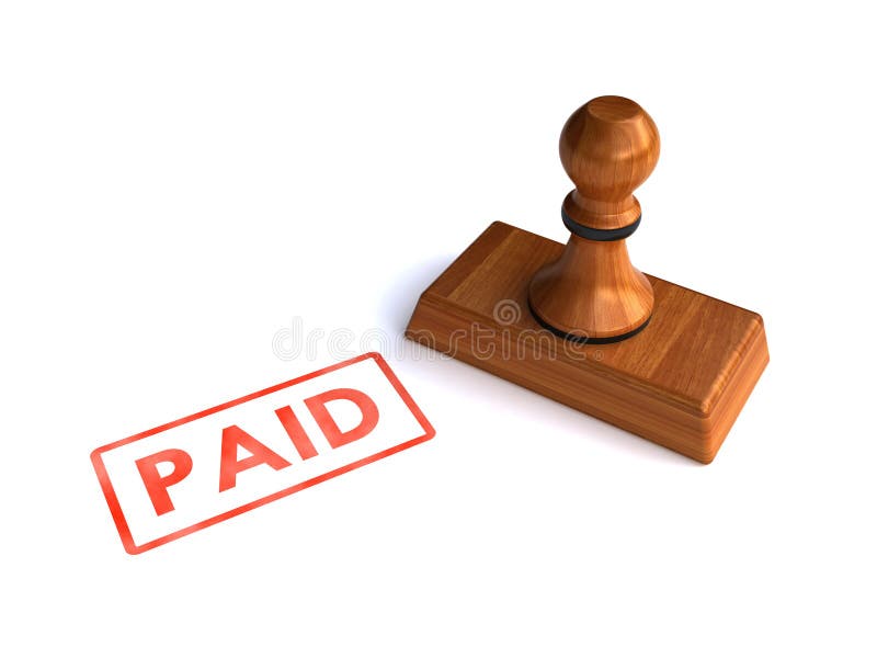 Paid stock illustration. Illustration of warm, paid, paperwork - 9963621