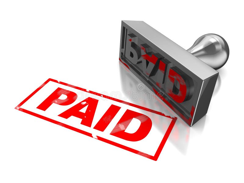 Paid stock illustration. Illustration of warm, paid, paperwork - 9963621