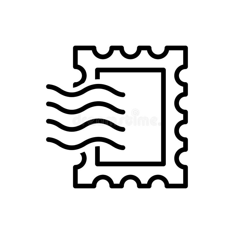Stamp Post Icon Vector Design Trendy Stock Vector - Illustration of ...