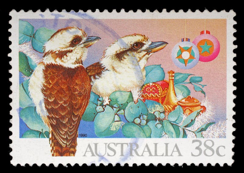 Stamp Printed in Australia Shows Bird Editorial Stock Photo - Image of ...