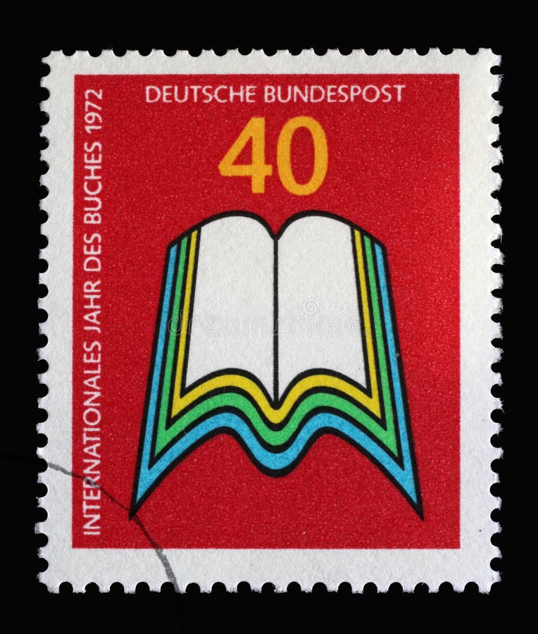Stamp Printed in Germany Shows Open Book, International Year of the ...