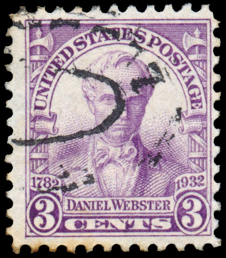 Stamp Printed in USA Shows an Image of Senator Daniel Webster Editorial ...