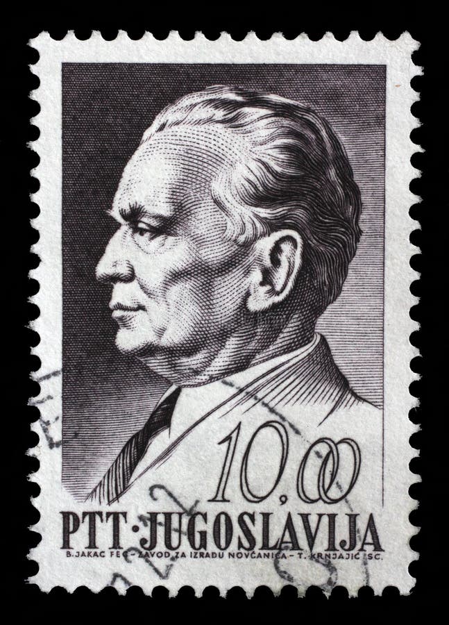 Stamp Printed in Yugoslavia Shows Josip Broz Tito Editorial Image ... Stamp Printed in Yugoslavia Shows Josip Broz Tito Editorial Image ...