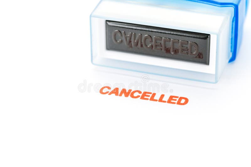 Stamp Red Color Word Cancel White Paper Stock Photos - Free & Royalty ...