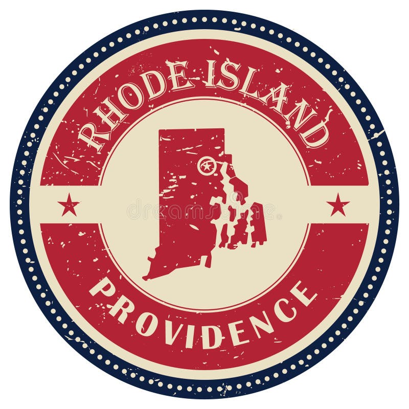 Stamp of Rhode Island State. Vector Illustration Decorative Design ...