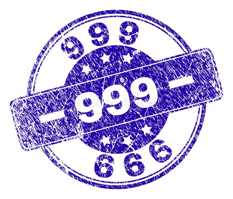 Grunge Textured 999 Stamp Seal Stock Vector - Illustration of corrosion ...