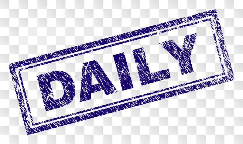 Grunge daily Rectangle Stamp Stock Vector - Illustration of corrosion ...