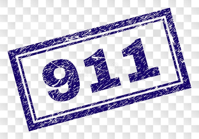 Grunge 911 Rectangle Stamp stock vector. Illustration of number - 138355733