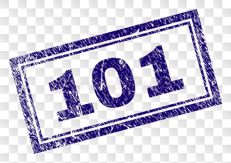 Scratched 101 Rectangle Stamp Stock Vector - Illustration of number ...