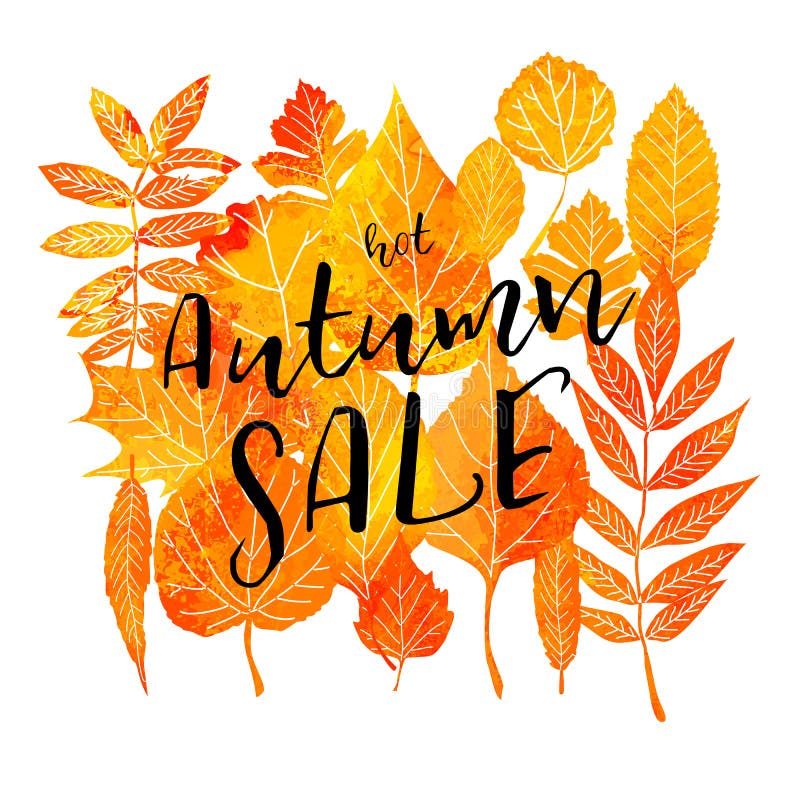 Stamp Silhouette Hello, Autumn Stock Vector - Illustration of banner ...