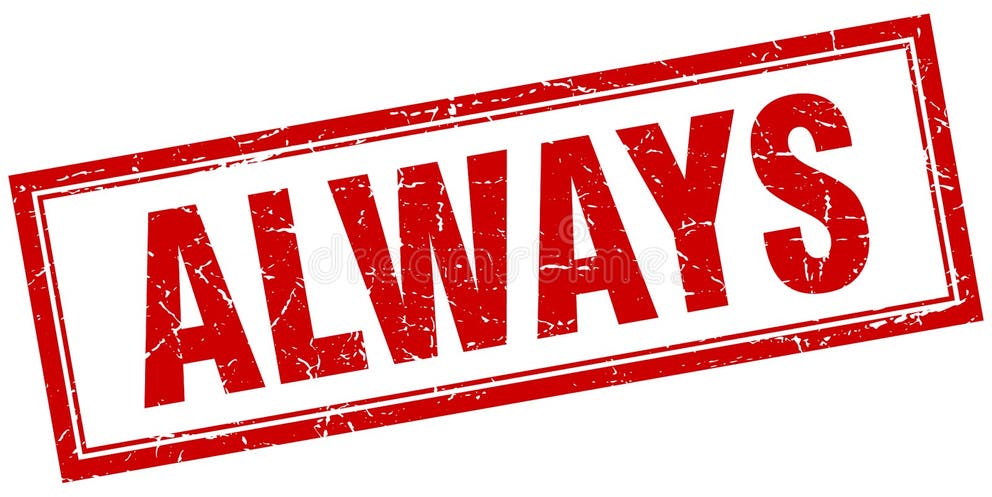 Always stamp stock vector. Illustration of label, textured - 125211659