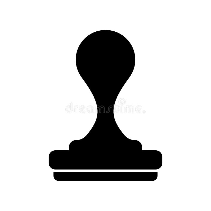 Stamp or Stamper Icon. Signature Stamp Vector Illustration Stock Vector ...