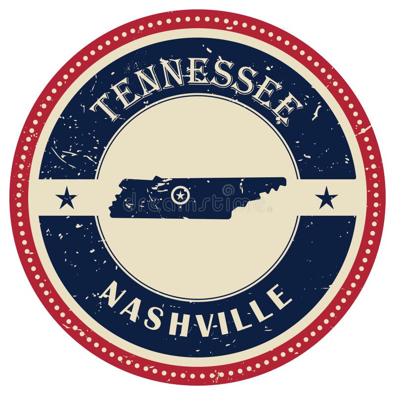 Tennessee stamp stock vector. Illustration of banner - 121564875