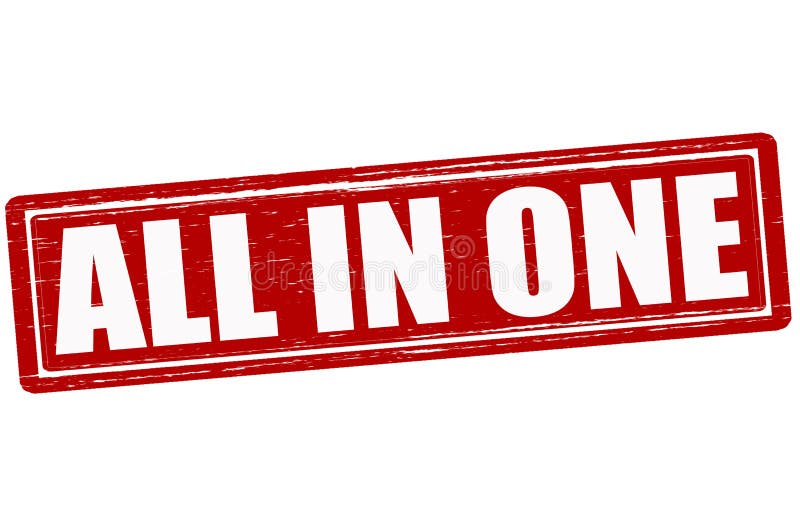 All in one stock illustration. Illustration of miscellaneous - 109896674