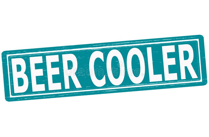 Beer Cooler Box Cartoon Vector Illustration Stock Vector - Illustration ...