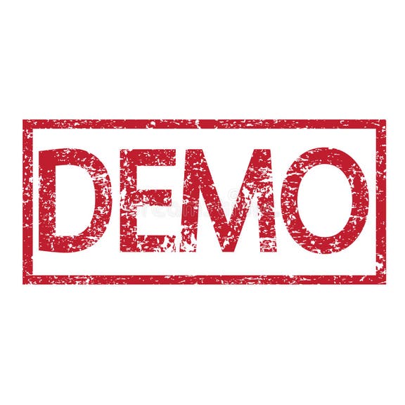 Stamp text demo stock vector. Illustration of demo, icon - 64762629