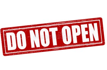 Do Not Open Sign Stock Illustrations – 1,283 Do Not Open Sign Stock ...