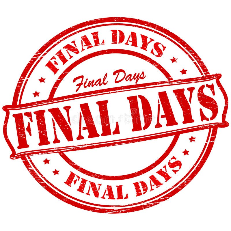 Final Days Stock Illustrations – 300 Final Days Stock Illustrations ...