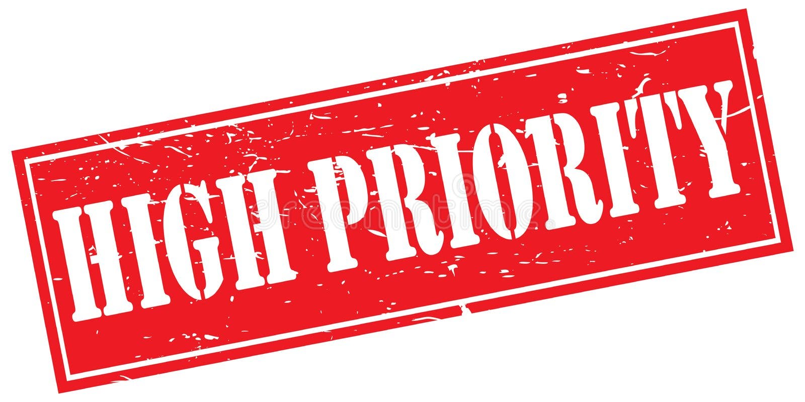 High Priority Abstract Digital Banner Yellow Background Stock ...