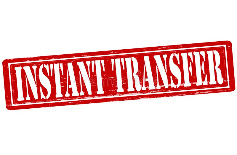 Instant Transfer Rubber Stamp Stock Illustration - Illustration of ...