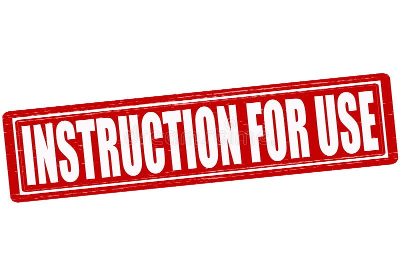 Instruction for use stock illustration. Illustration of concept - 109828870
