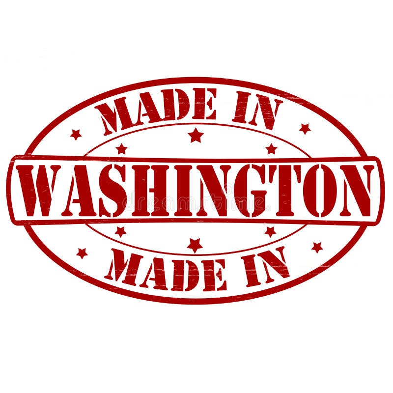 Made in Washington stamp stock vector. Illustration of seal - 125012625